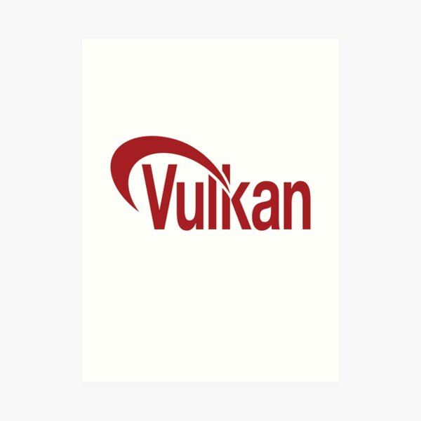 "Vulkan Logo Icon Gift for Vulkan Fan" Art Print by MKMemo1111 | Redbubble