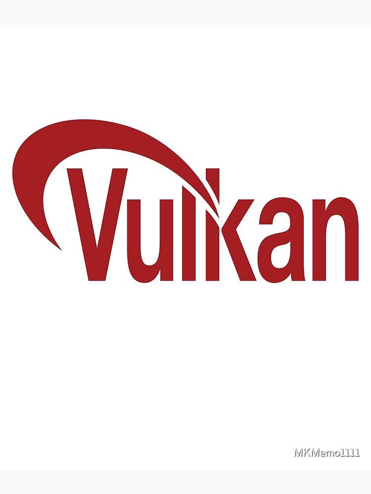 "Vulkan Logo Icon Gift for Vulkan Fan" Art Print by MKMemo1111 | Redbubble