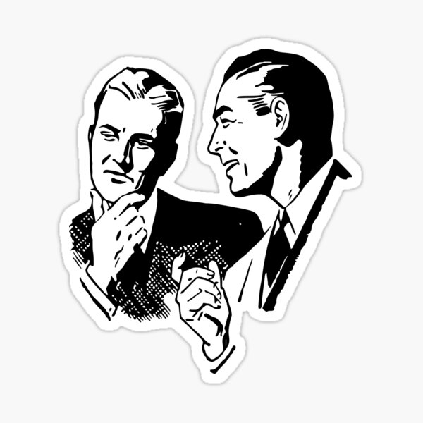 "THE BUSINESSMAN" Sticker for Sale by O-X-A | Redbubble