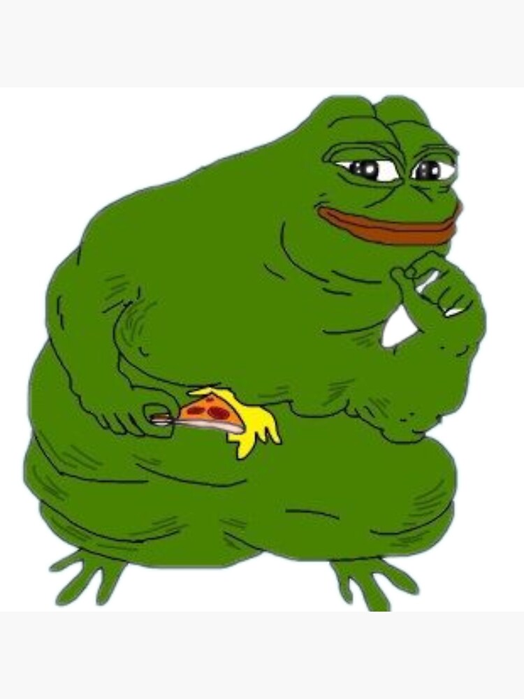 "fat Pepe" Sticker for Sale by milkingpeaches | Redbubble