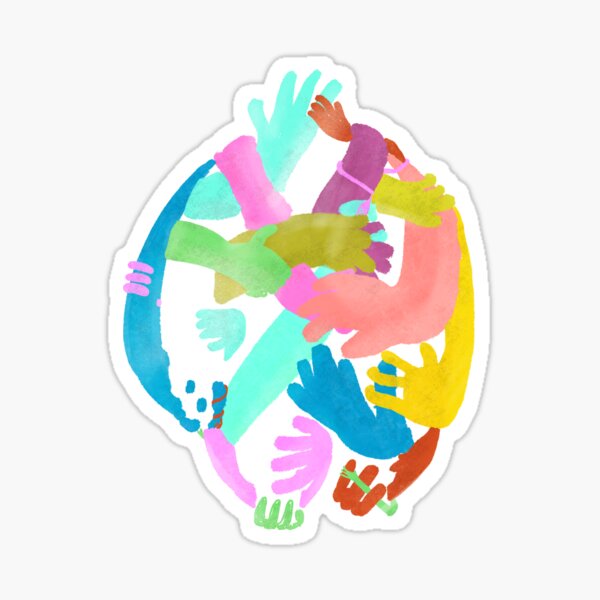 "We are one - pride ,unity " Sticker for Sale by outofflow | Redbubble