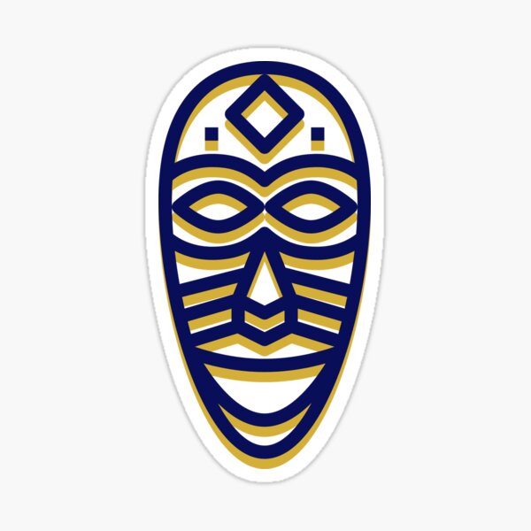 "African Mask - Culture 1" Sticker for Sale by Bleuko | Redbubble