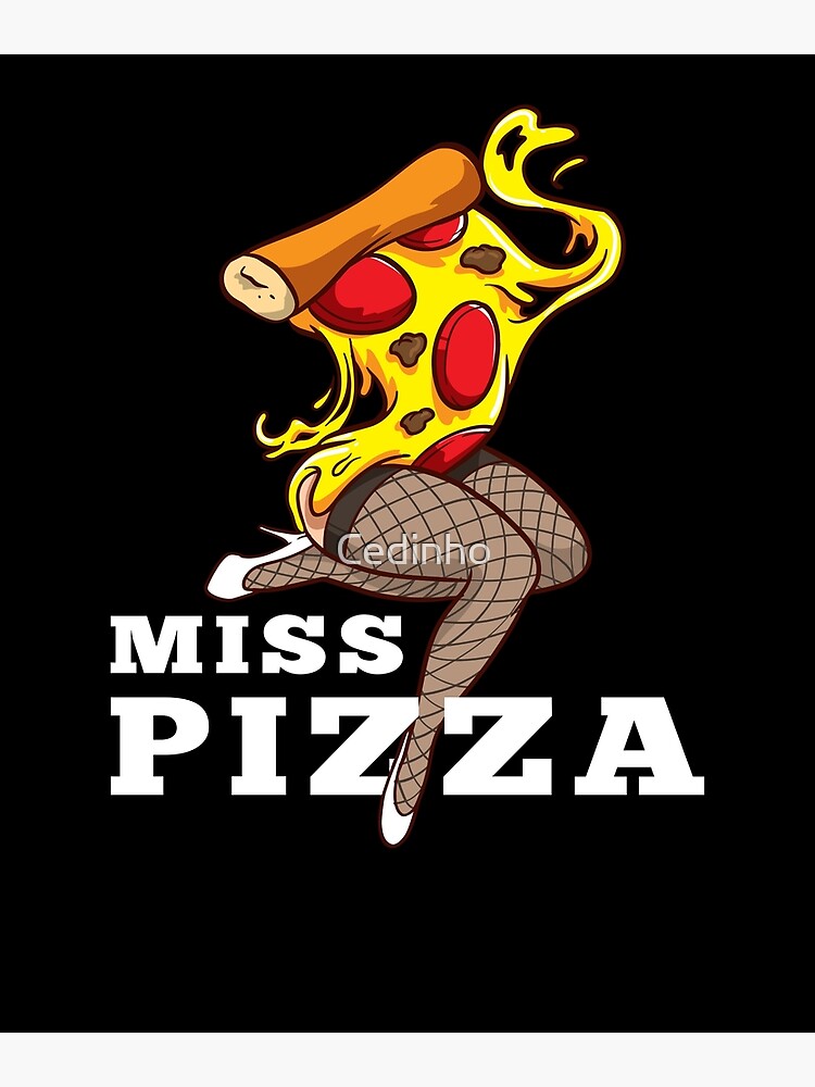 Póster «A Miss Pizza Girl le gustan las porciones de pizza perfectas ...