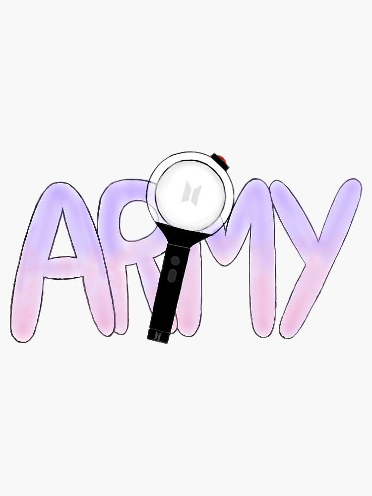 "BTS ARMY" Sticker by hosoekworld | Redbubble