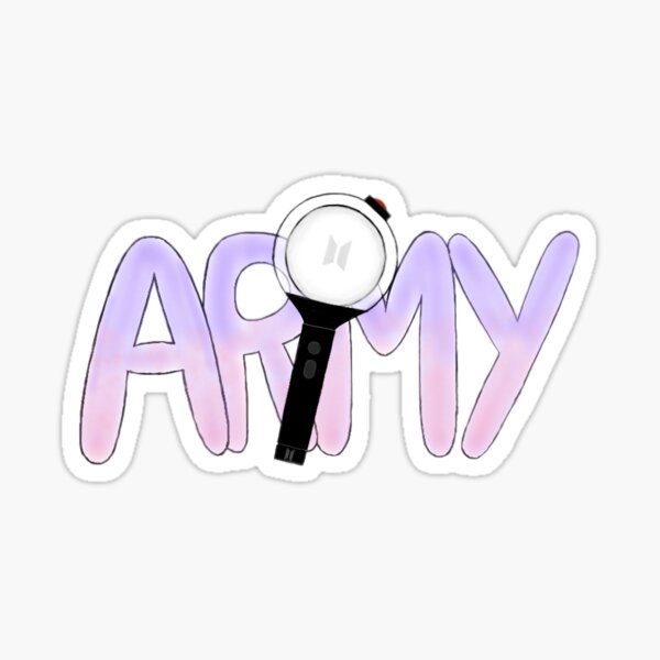 "BTS ARMY" Sticker by hosoekworld | Redbubble