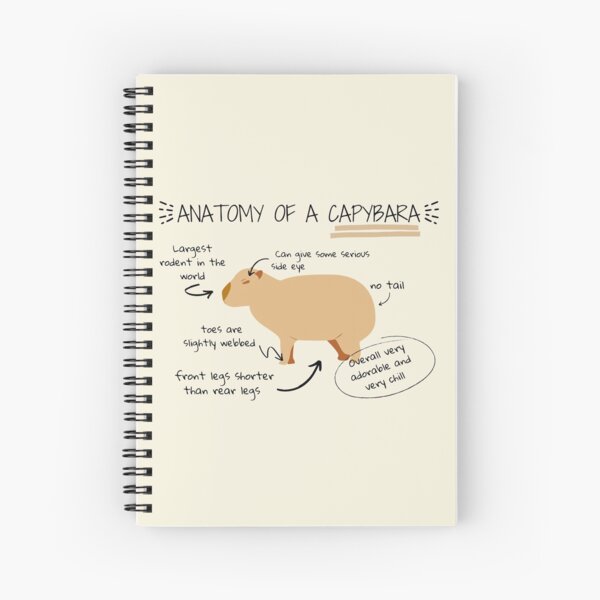 "Anatomy of a capybara" Journal for Sale by sunnySaraV | Redbubble