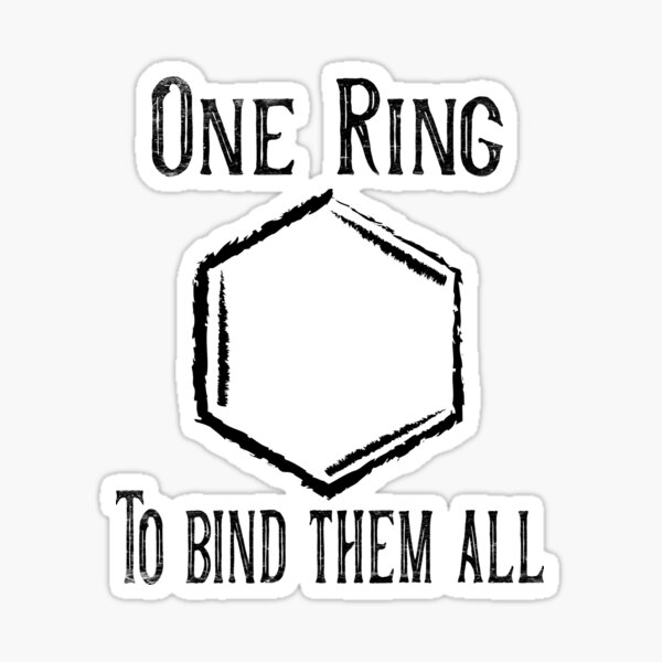 "One Benzene Ring" Sticker for Sale by Docartdesign | Redbubble