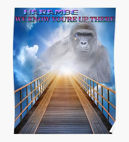 Harambe: Posters | Redbubble