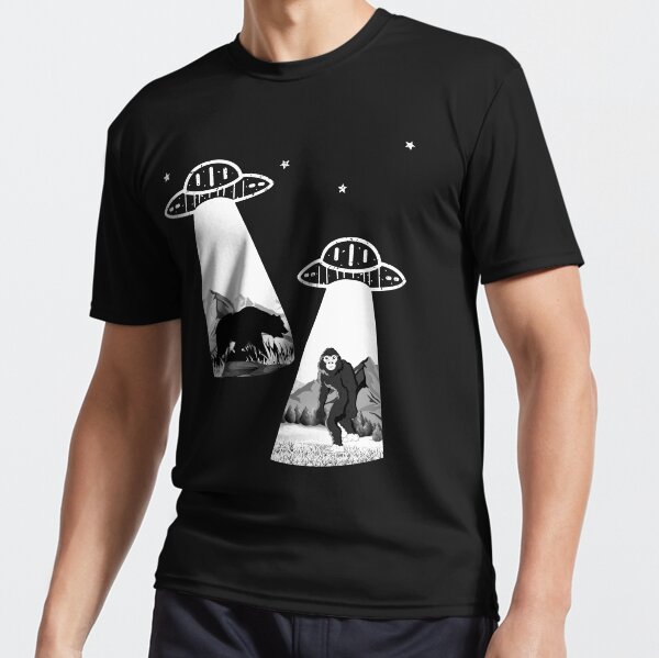 "Taken By Aliens, Alien Abduction Single" Active T-Shirt by MoSaid ...