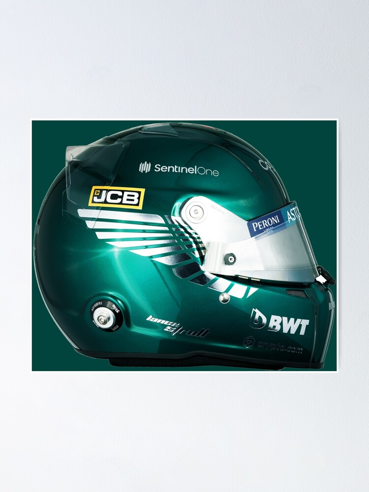 "F1 Lance Stroll helmet 2021 " Poster for Sale by classicdshop | Redbubble