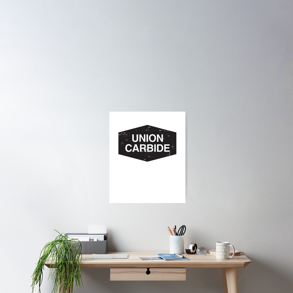 "Union Carbide Oil Vintage Distressed Logo" Poster by RayOtis | Redbubble