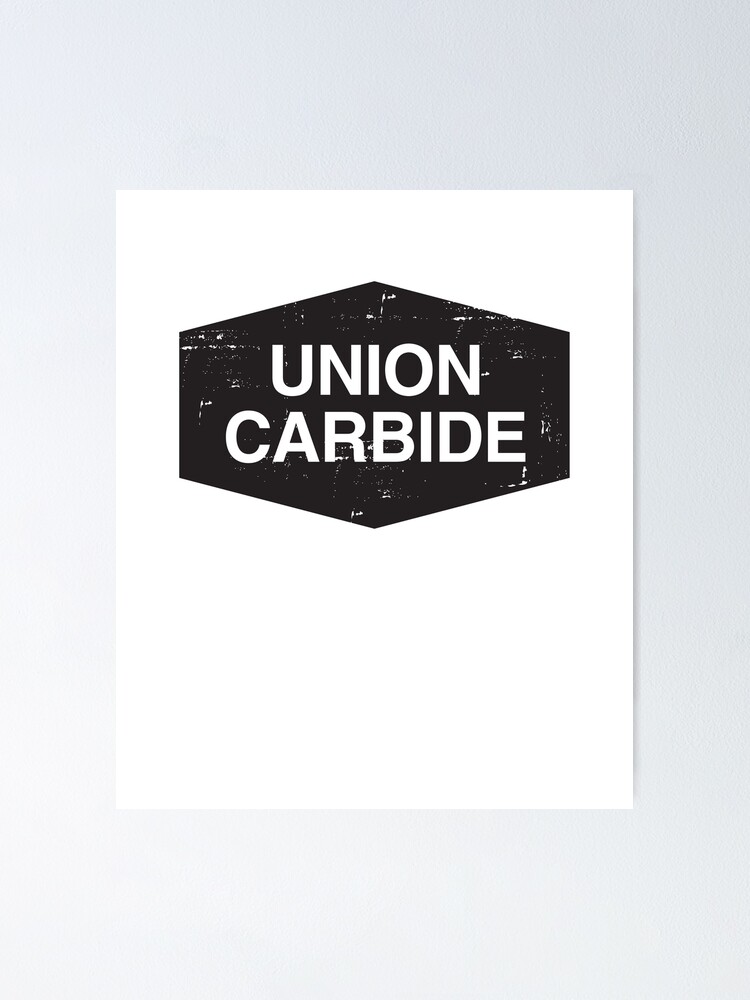 "Union Carbide Oil Vintage Distressed Logo" Poster by RayOtis | Redbubble