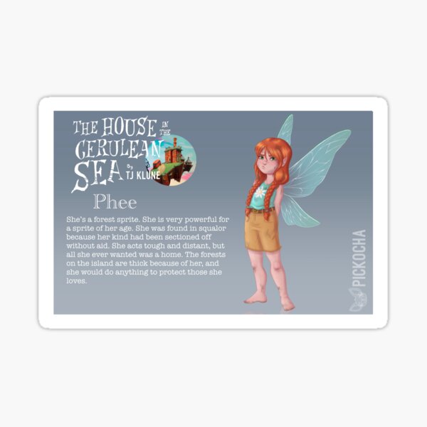 "Phee from The House in the Cerulean Sea " Sticker for Sale by ...