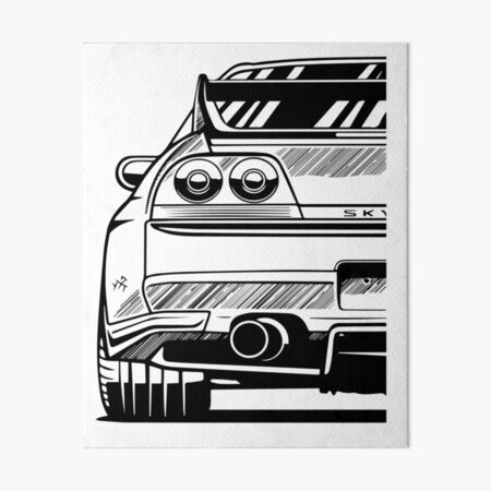 "Skyline R33 GTR" Art Board Print for Sale by For-Evere05 | Redbubble