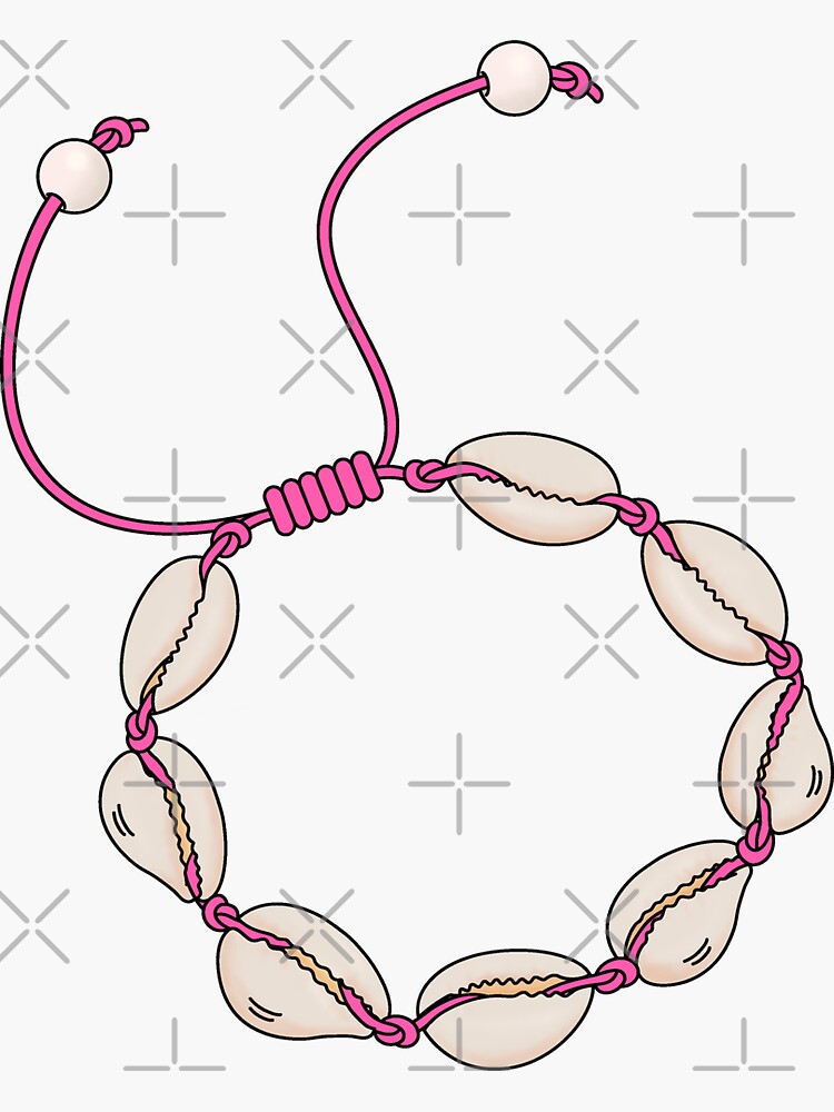 "Hot Pink Cowrie" Sticker for Sale by stickerspickers | Redbubble