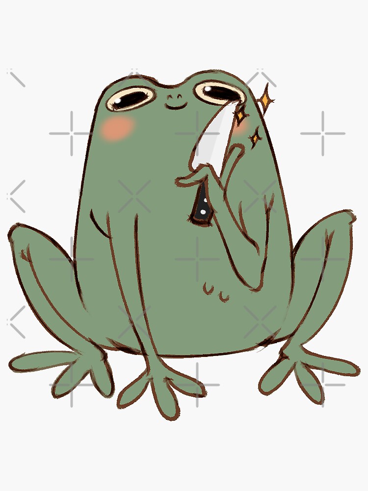 "Ultimate frog guide "Crazy phrog"" Sticker by Ritanextdoor | Redbubble