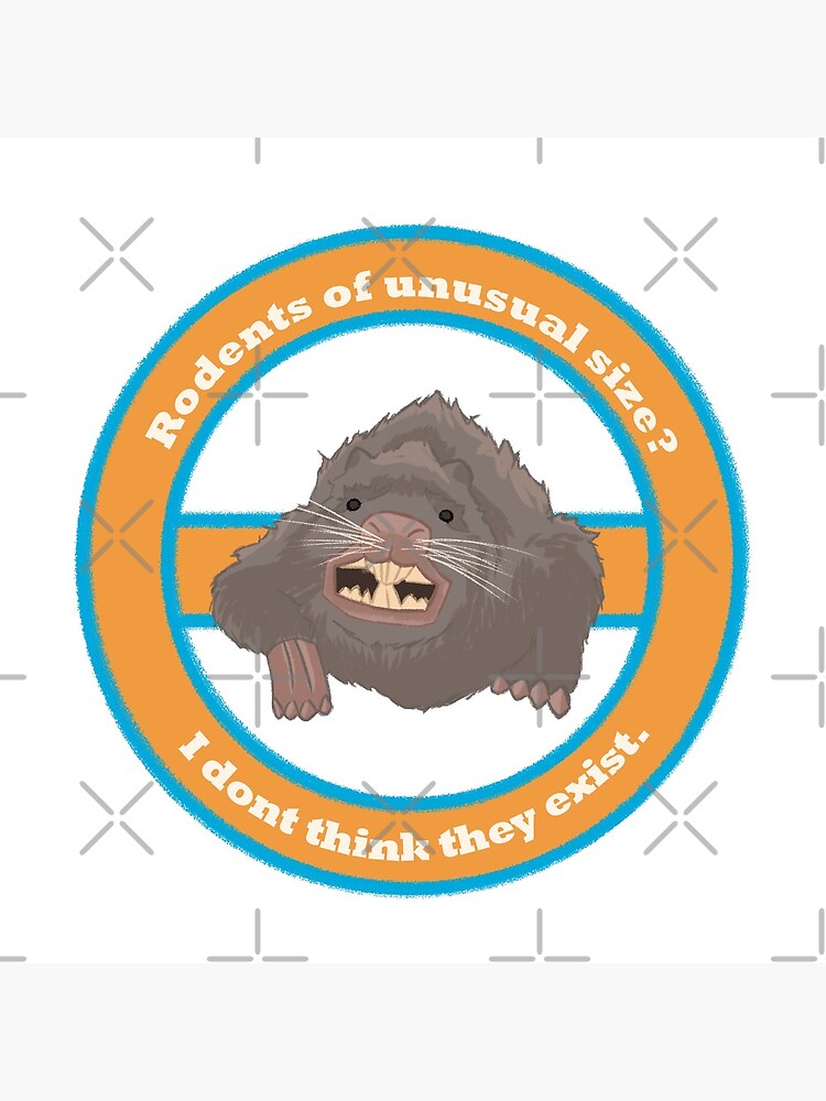 "Princess Bride Rodents of Unusual Size quote" Art Print for Sale by ...