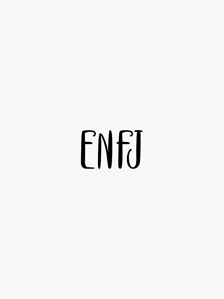"Personality Type ENFJ" Sticker for Sale by livdoesstuff | Redbubble