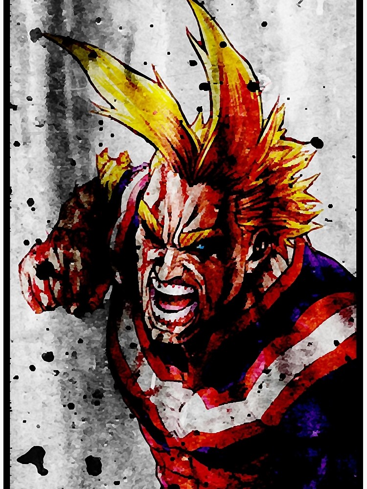 "All might punch " Poster for Sale by llBuerger | Redbubble