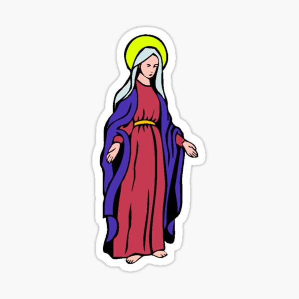 The Blessed Virgin Mary Stickers | Redbubble