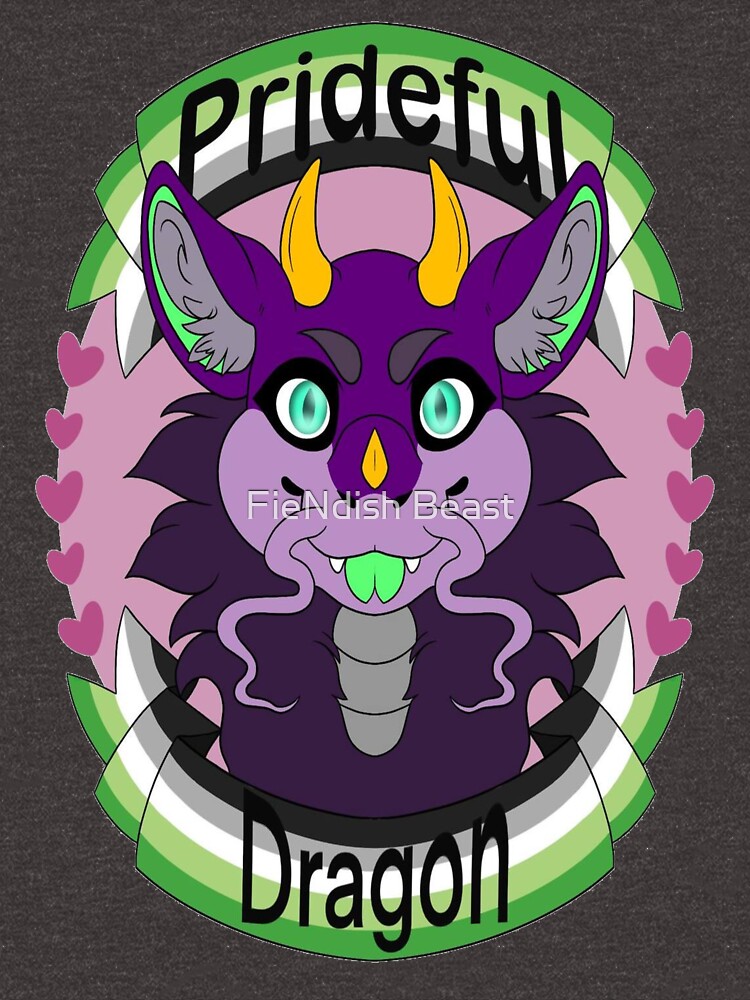 "Prideful Dragon (Aromantic Fursona)" Essential T-Shirt for Sale by ...