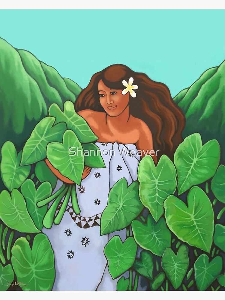 "Taro Patch Wahine" Metal Print for Sale by Shannon Weaver | Redbubble