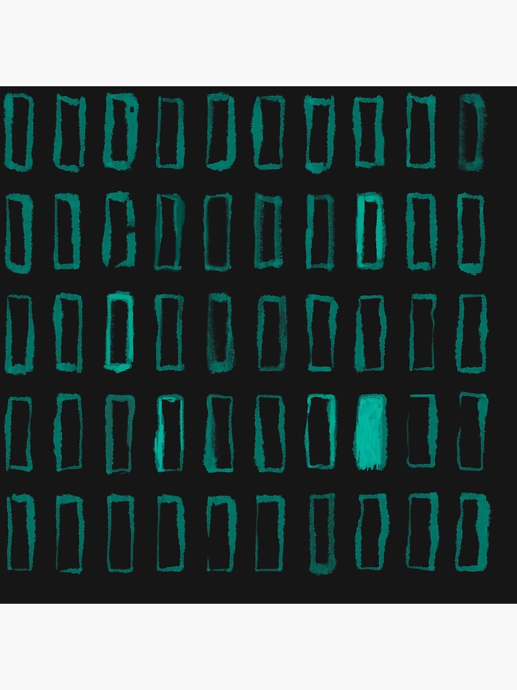 "Teal grid" Poster for Sale by BowerArt | Redbubble