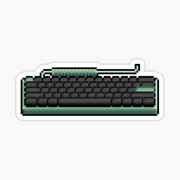 "Pixel 60 keyboard GMK Wasabi" Sticker for Sale by hooples94 | Redbubble