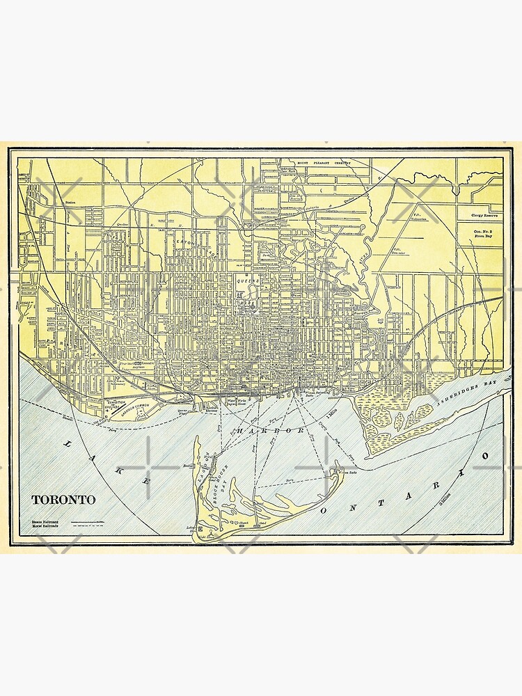 Lámina fotográfica «1904 mapa de calles antiguas de Toronto» de gin-nek ...