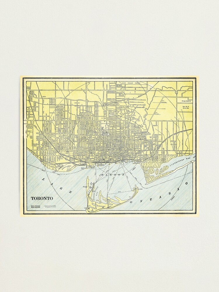 Lámina fotográfica «1904 mapa de calles antiguas de Toronto» de gin-nek ...