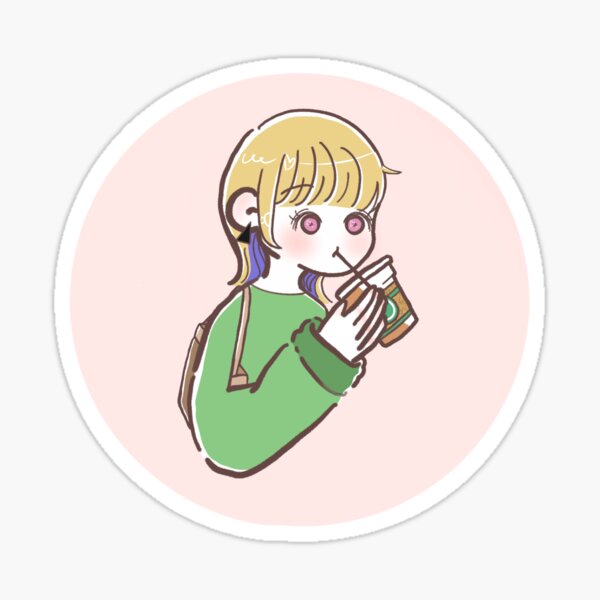 "Short hair girl" Sticker for Sale by mmoring00 | Redbubble