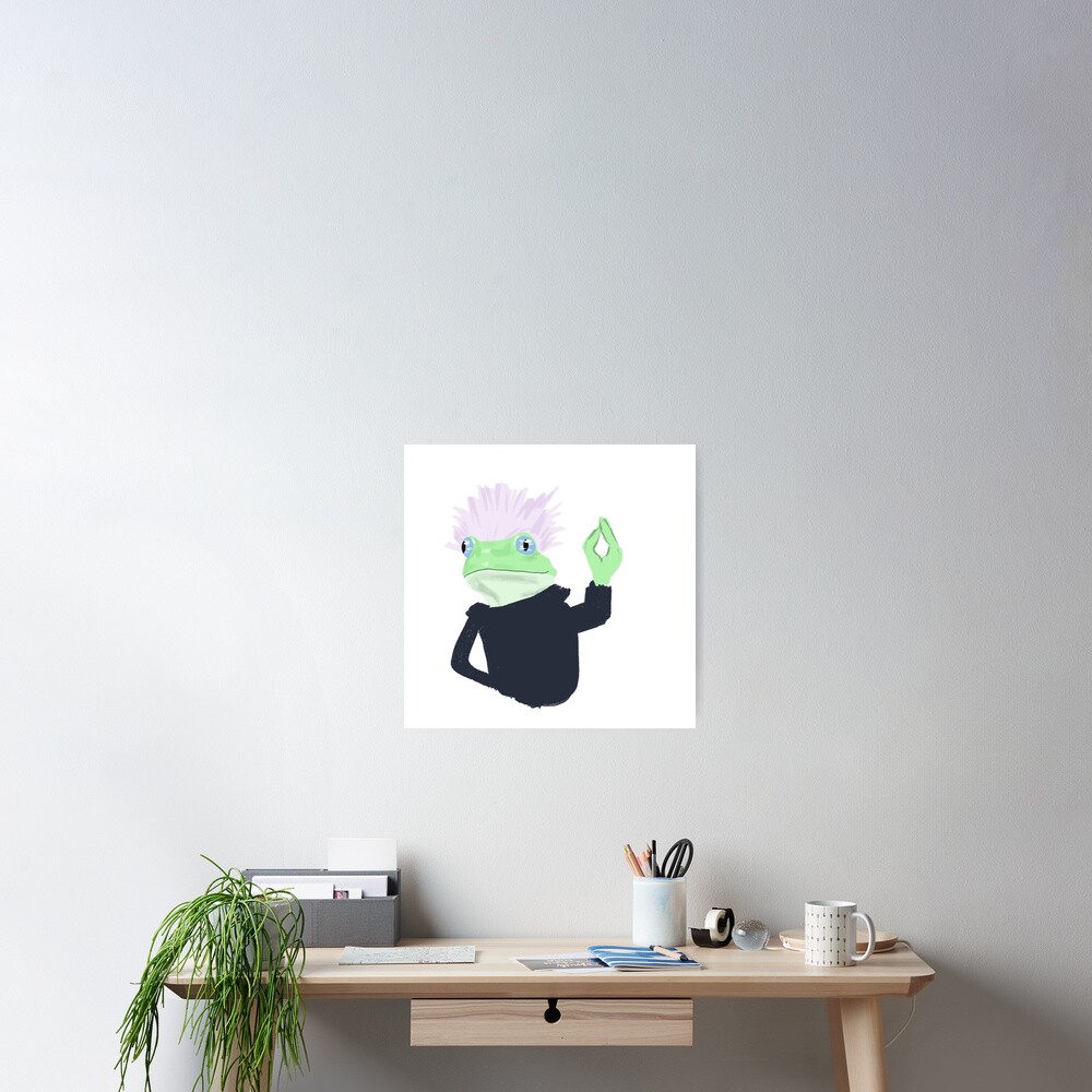 "Gojo frog" Poster for Sale by tastyappl | Redbubble