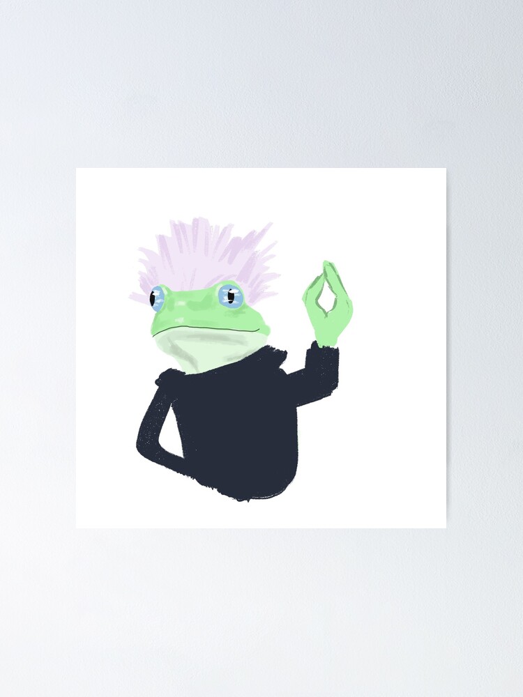 "Gojo frog" Poster for Sale by tastyappl | Redbubble