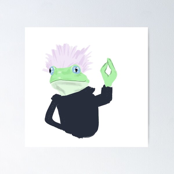 "Gojo frog" Poster for Sale by tastyappl | Redbubble