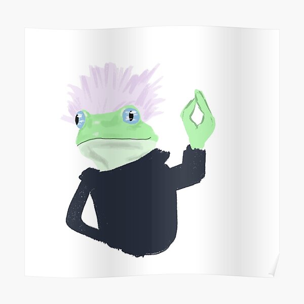 "Gojo frog" Poster for Sale by tastyappl | Redbubble