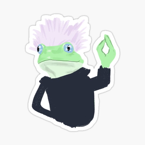 "Gojo frog" Sticker for Sale by tastyappl | Redbubble