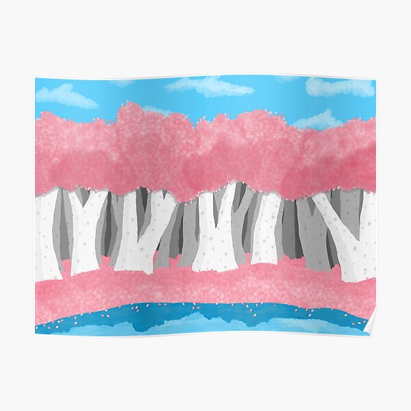 Subtle Trans Flag Posters | Redbubble
