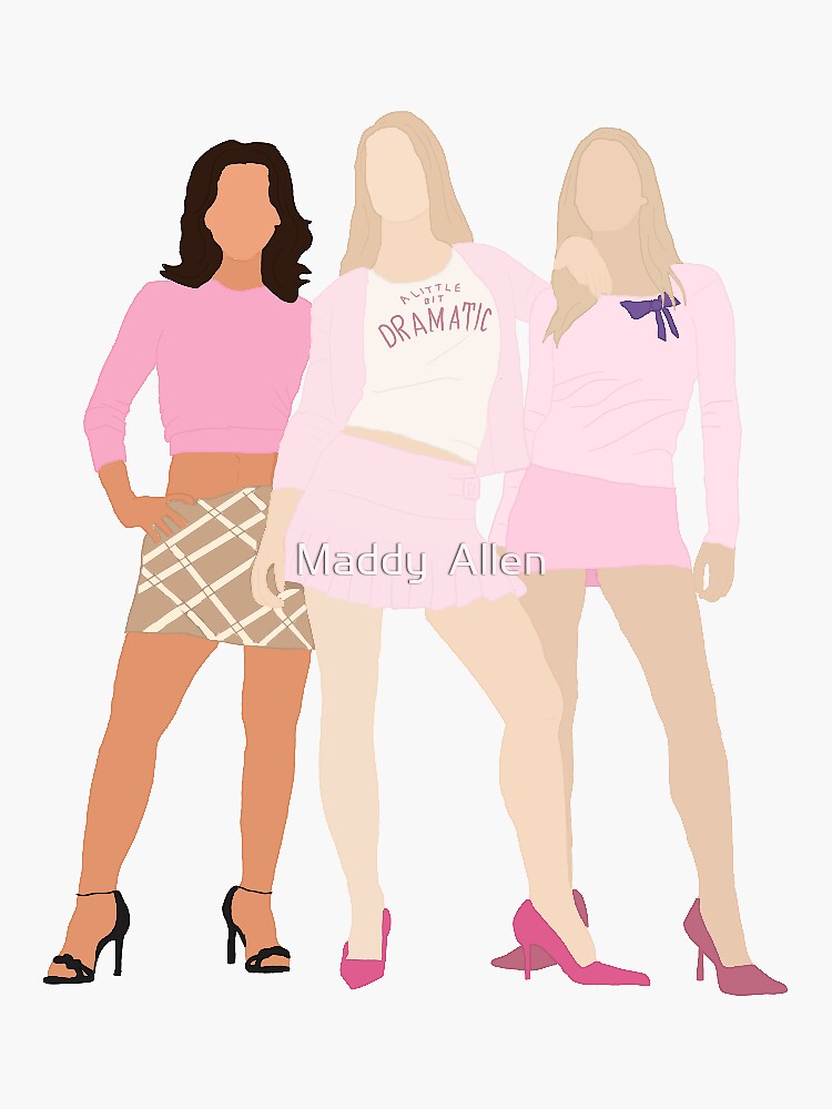 "Mean girls the plastics " Sticker for Sale by Maddystarr05 | Redbubble