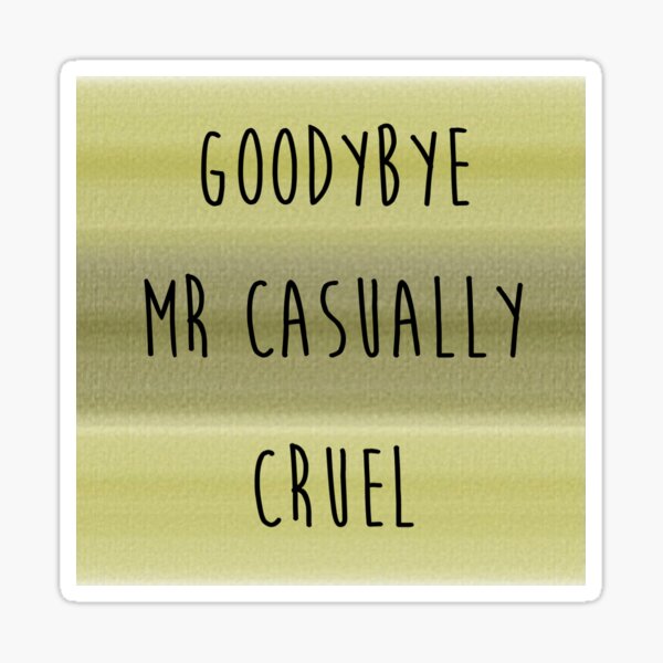 "mr perfectly fine lyric" Sticker for Sale by tpwkamanda | Redbubble