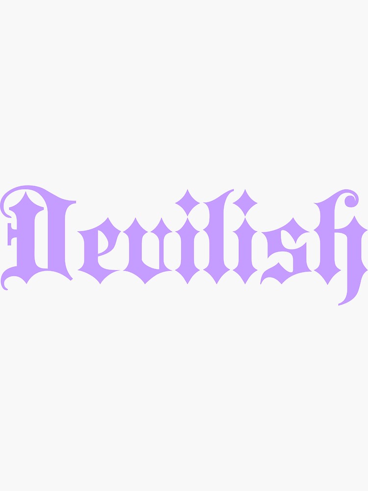 "Devilish Ψ " Sticker by aeraphus | Redbubble