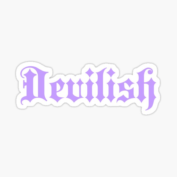 "Devilish Ψ " Sticker by aeraphus | Redbubble