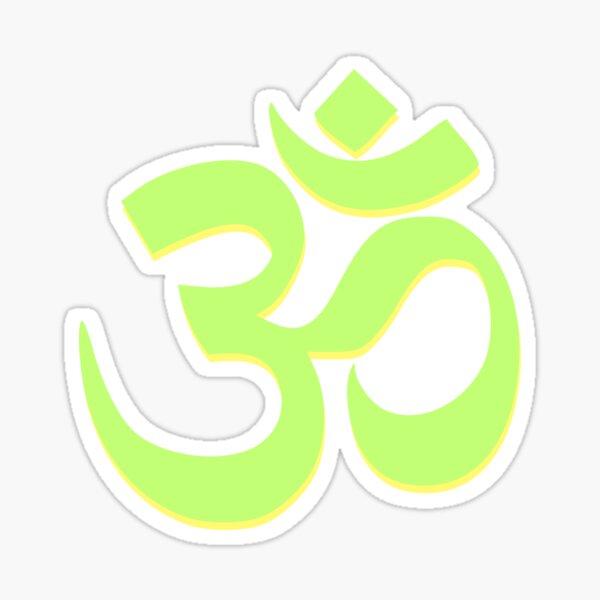 "Om" Sticker by HareHareShop | Redbubble