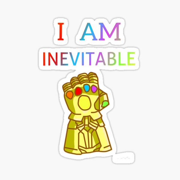"Thanos gauntlet" Sticker for Sale by Artist-neo | Redbubble