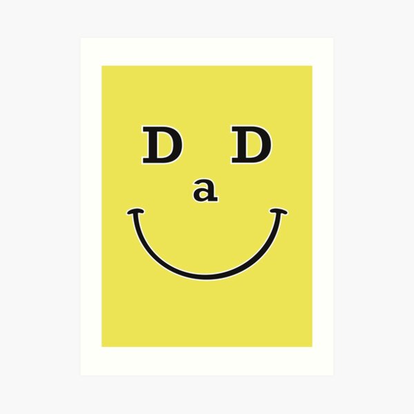 "Smiley Dad Face" Art Print for Sale by IIWS-JT | Redbubble