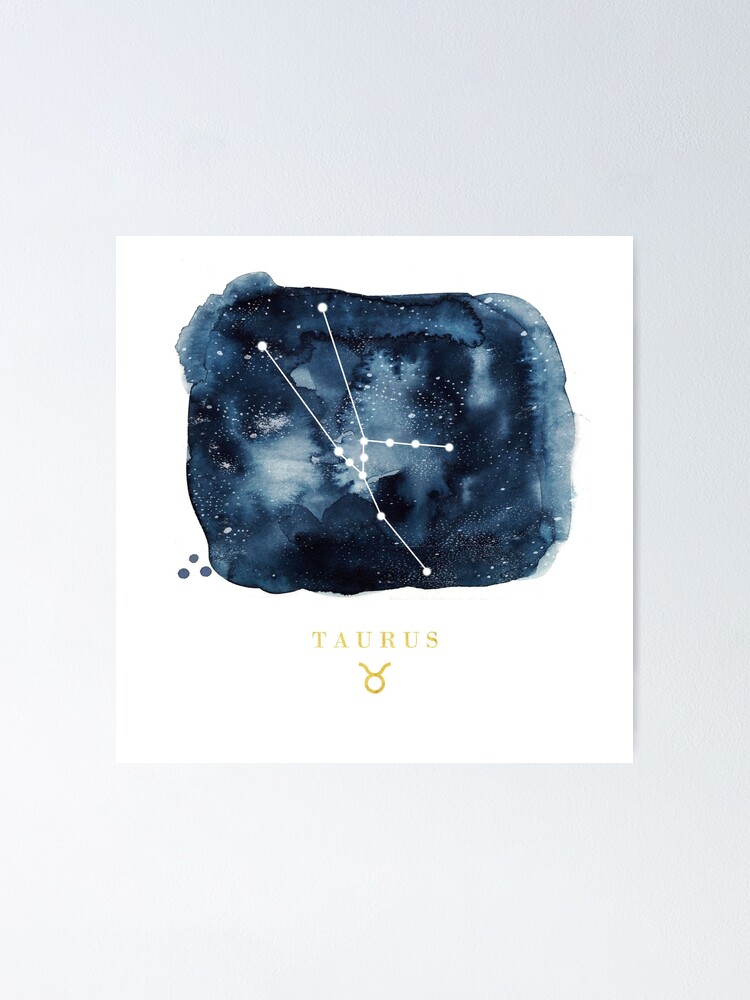 "Taurus Zodiac Constellation" Poster for Sale by FallintoLondon | Redbubble