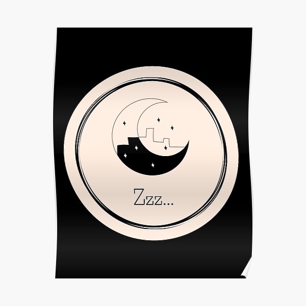 "Zzz... Crescent Moon In The City" Poster for Sale by BlackAchernar ...