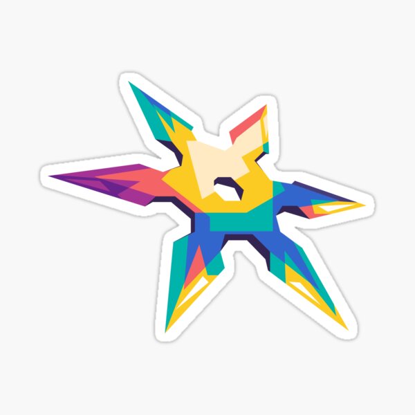 "Shuriken Ninja PopArt" Sticker for Sale by rizkydwi | Redbubble