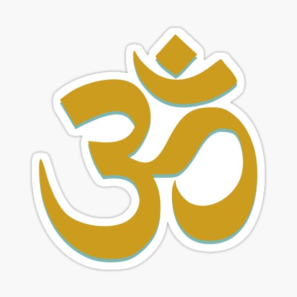 "Om" Sticker for Sale by HareHareShop | Redbubble