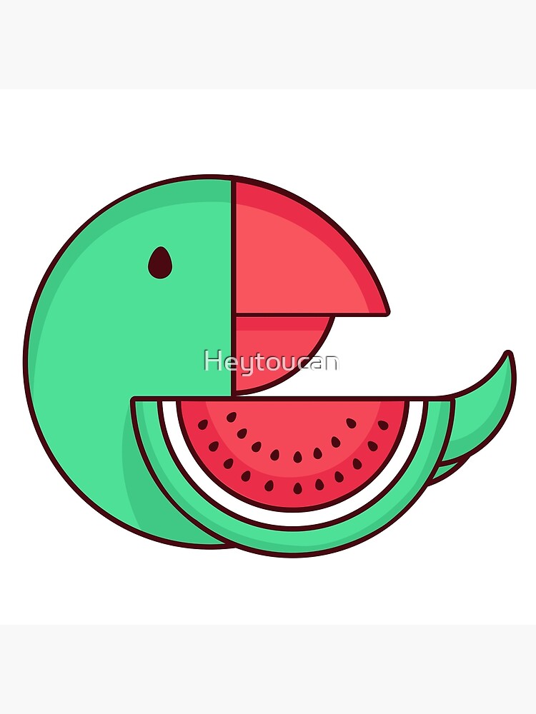 "watermelon bird" Poster by Heytoucan | Redbubble