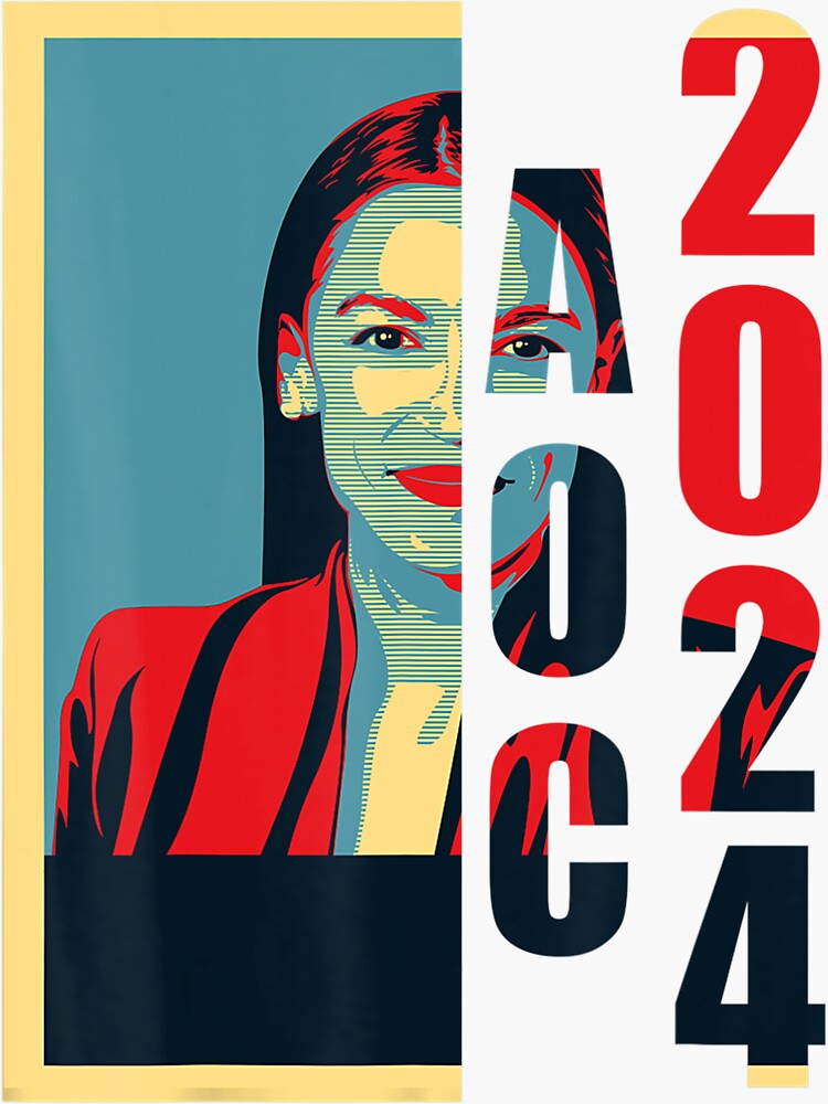 "Alexandria Ocasio-Cortez AOC" Sticker for Sale by LaickieMomery ...